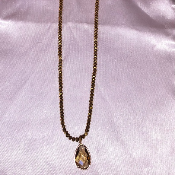 Elise M. | Jewelry | Elise M Gold Gemstone Necklace | Poshmark